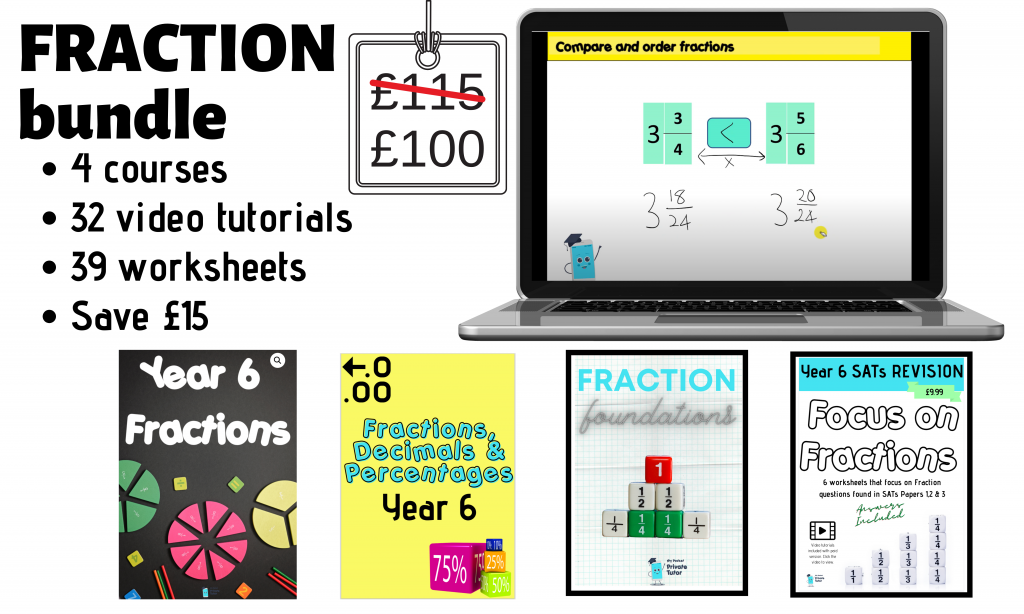 Fractions bundle | Pocket Private Tutor